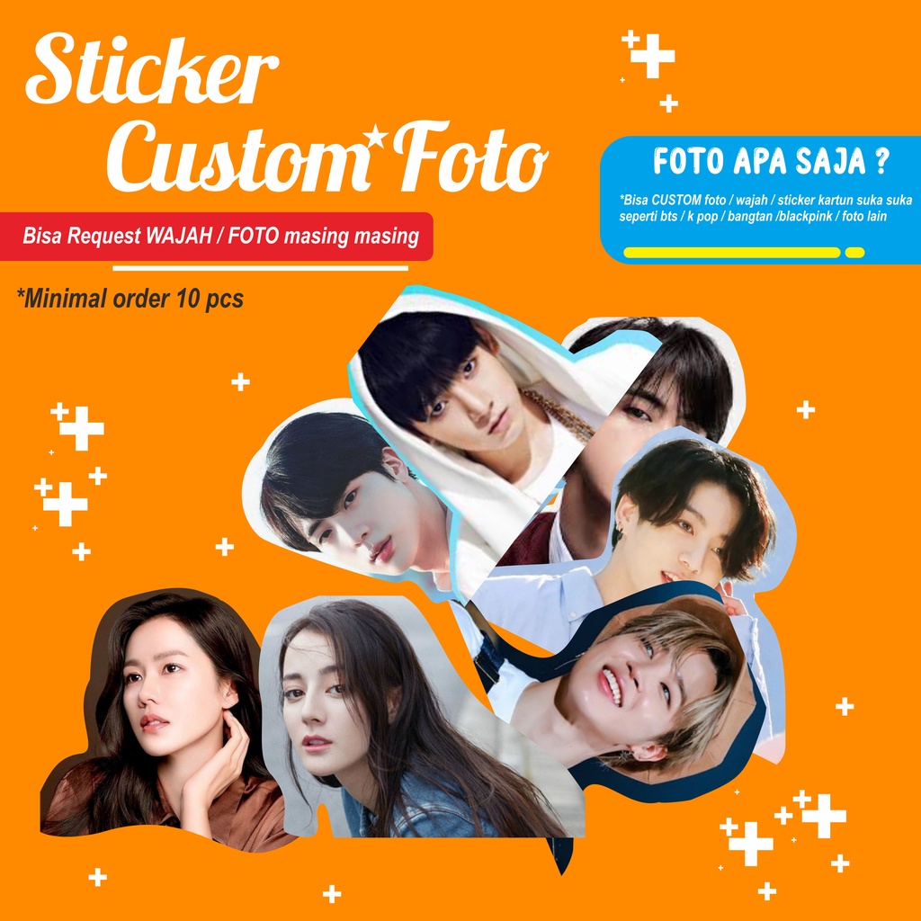 Jual ASTONE STICKER WAJAH / Custom stiker FOTO / LABEL Stiker / stiker ...