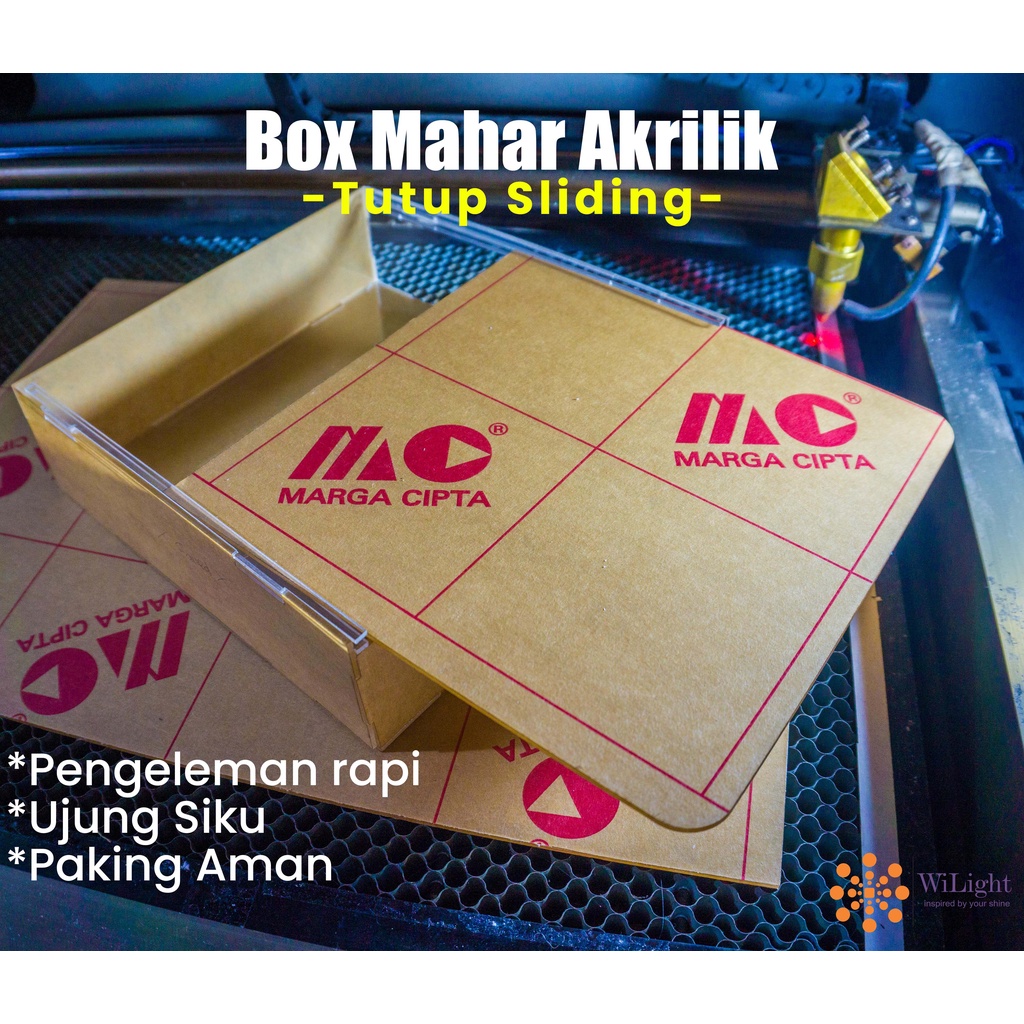 Jual Box Mahar Sliding Akrilik Bening / Frame Akrilik / Acrylic Box ...