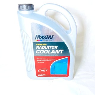 Jual AIR RADIATOR COOLANT MERK MASTER WARNA MERAH GALON ISI 4 LITER ...