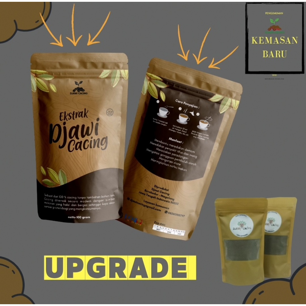 Jual Tepung Cacing/Serbuk Cacing/Serbuk Ekstrak Cacing Murni Indonesia ...