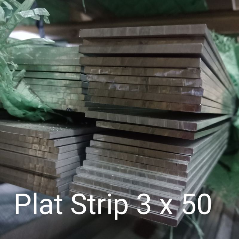 Jual Plat Strip Aluminium 3mm x 50mm x 1000mm / strip alumunium ...