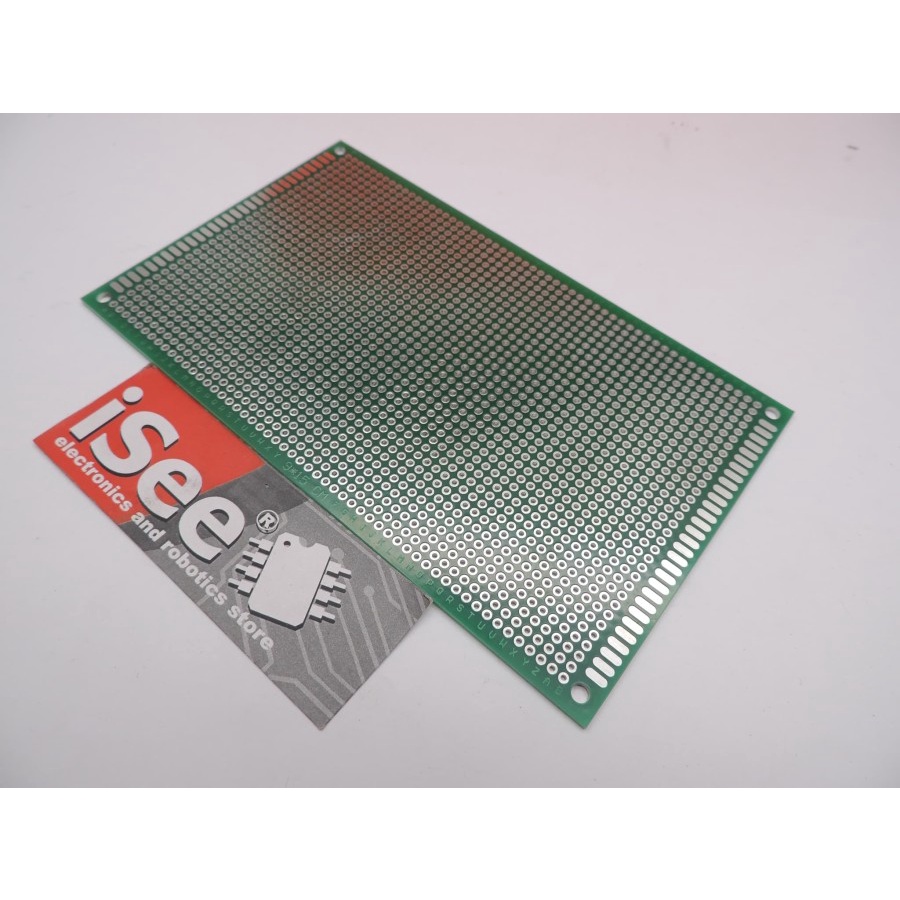 Jual PCB Dot Matrix lubang Double Layer Through Hole 9x15cm FR4 ...
