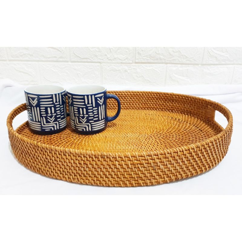 Jual BalidanKamu-Nampan/Tray Rotan Oval "Nawa" ukuran besar | Shopee ...