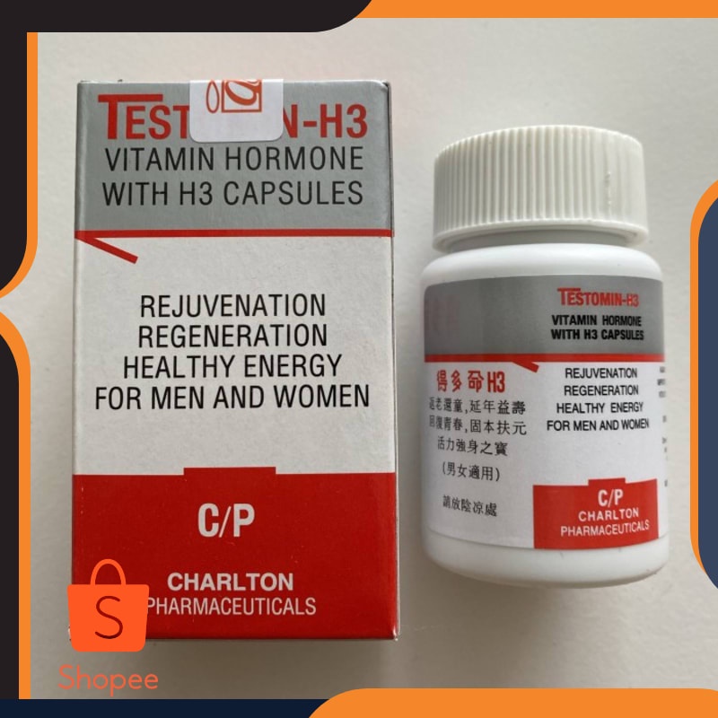 Jual Testomin H3 Vitamin Hormon Kesuburan Stamina Pria dan Wanita - C/P ...