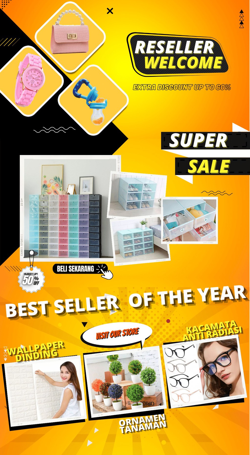 Toko Online Reseller Welcome | Shopee Indonesia