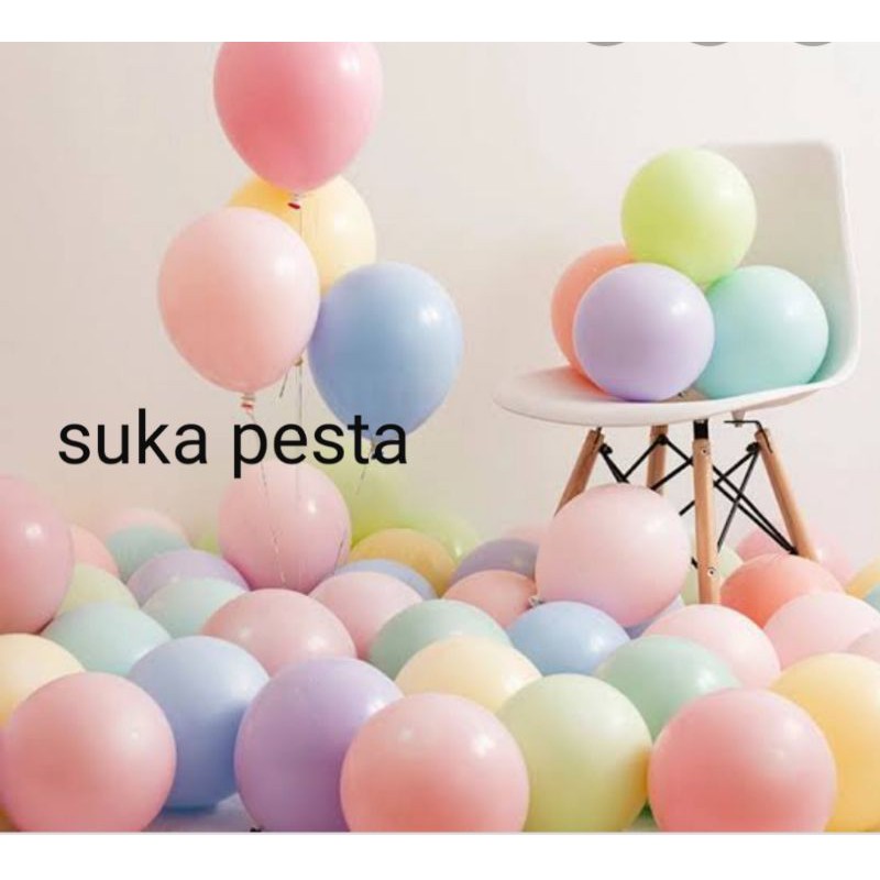 Jual BALON LATEX MACARON 12 INCH ISI 10 PCS | Shopee Indonesia