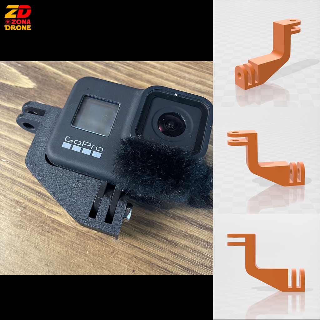Jual Vertical Mount Gopro Hero 8 All Series 3D Print | Shopee Indonesia