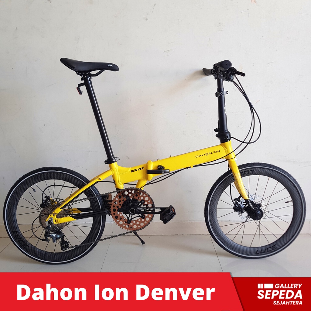 Jual Promo Special! Sepeda Lipat Dahon Ion Denver Yellow | Shopee Indonesia