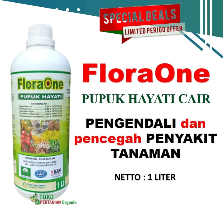 Jual FLORAONE CAIR pertumbuhan akar Cabai, Pupuk Bakterisida Fungisida Hayati Cair Trichoderma ...