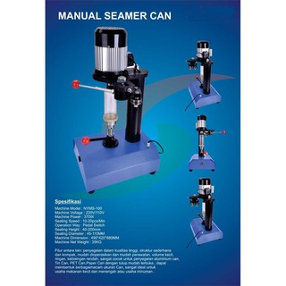 Jual MESIN SEAMER MANUAL KALENG TIN CAN/ PET CAN SEAMER SEAMING MACHINE ...