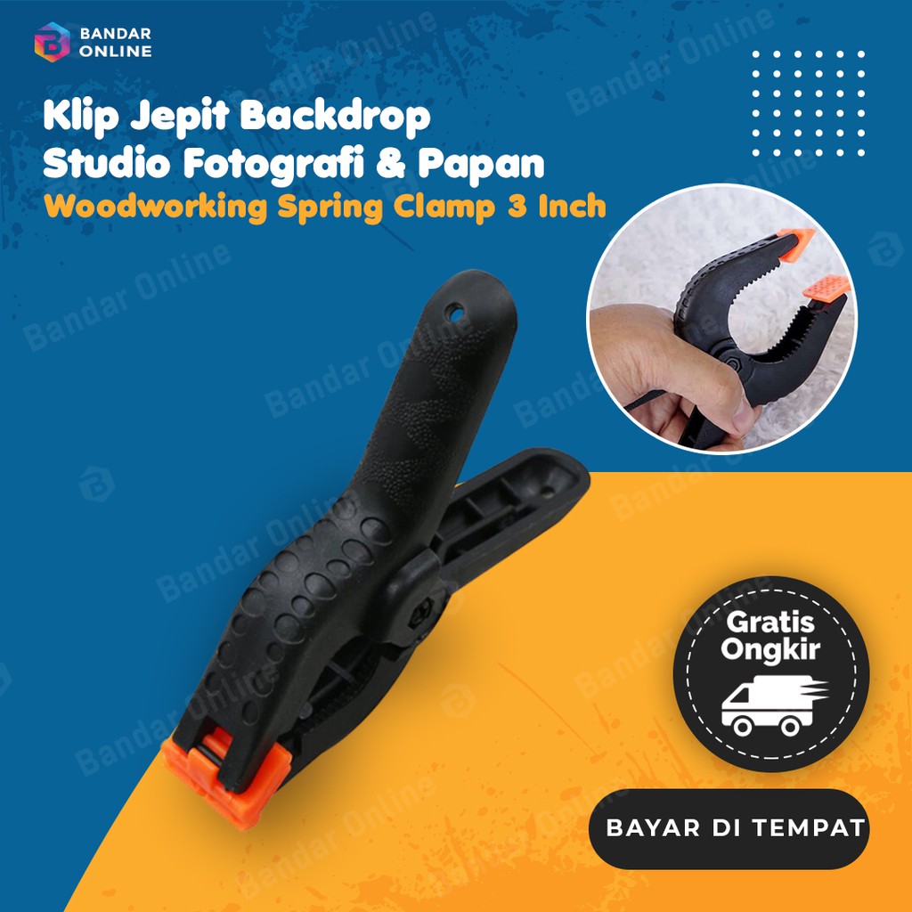 Klip Jepit Backdrop Studio Fotografi & Papan Woodworking Spring Clamp 3 ...