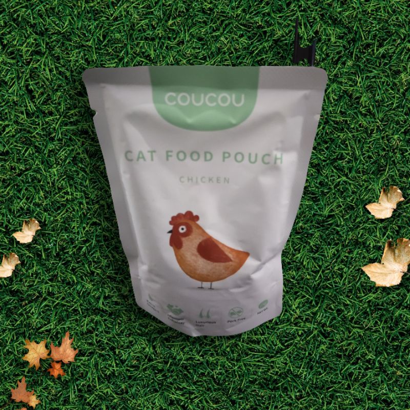 Jual COUCOU cat food chicken pouch 85gr | Shopee Indonesia