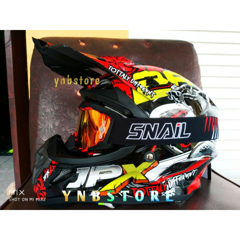 Jual helm JPX moto Cross trail ktm klx crf X16 east mamba ular cobra ...