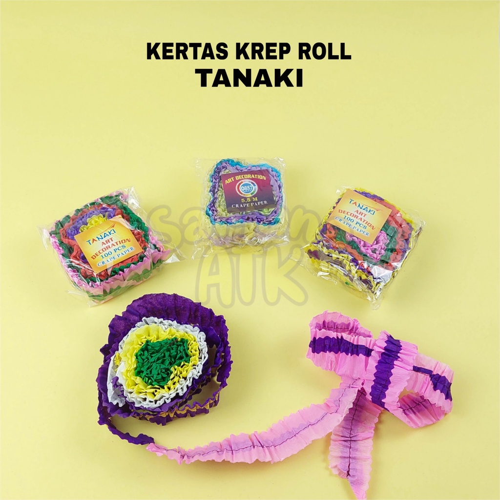 Jual Kertas Krep / Kertas Crepe / Kertas Klobot Roll Bunga 5.5Meter ...