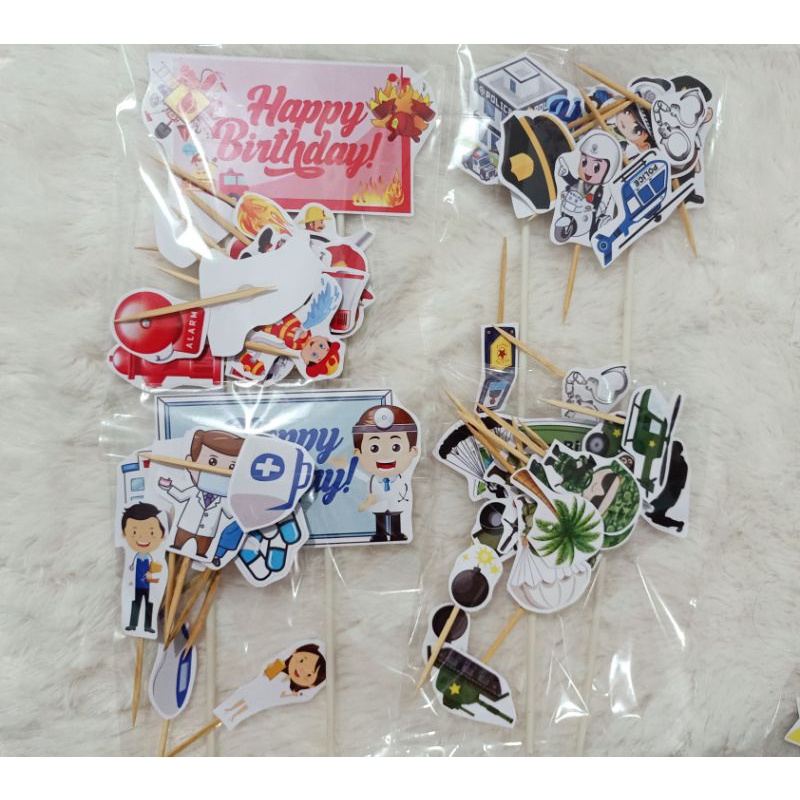 Jual topper tentara, polisi, dokter, pemadam Indonesia|Shopee Indonesia