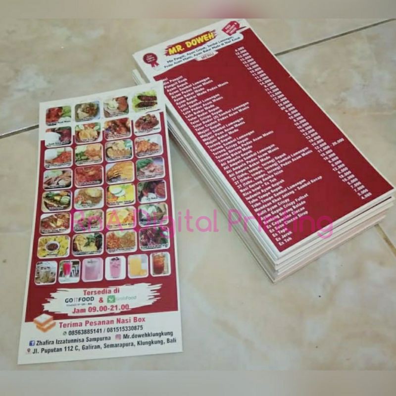 Jual Brosur 1/3 A4 FREE DESAIN | Shopee Indonesia