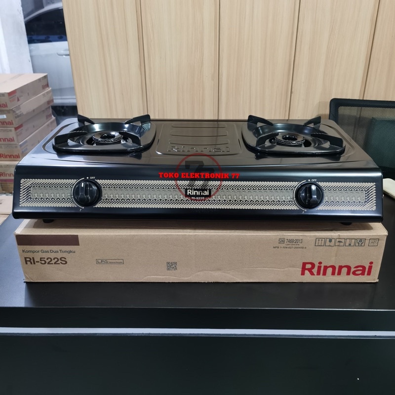 Jual Kompor Gas 2 Tungku Rinnai RI 522S / RI-522S | Shopee Indonesia