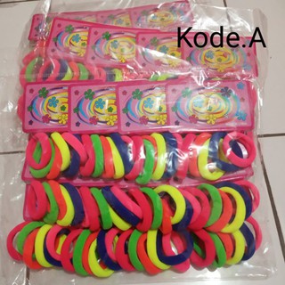 Jual Kunciran rambut/ikat rambut donat (isi 72pcs) | Shopee Indonesia