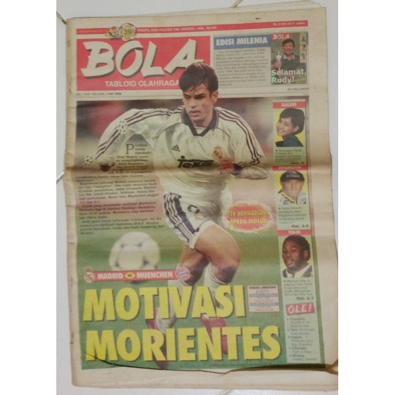 Jual Tabloid BOLA edisi no.1000. (Edisi Milenia). tgl 2 Mei 2000 ...