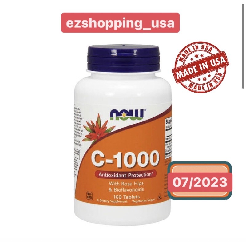 Jual NOW C1000 100 tablets ANTIOXIDANT PROTECTION | Shopee Indonesia