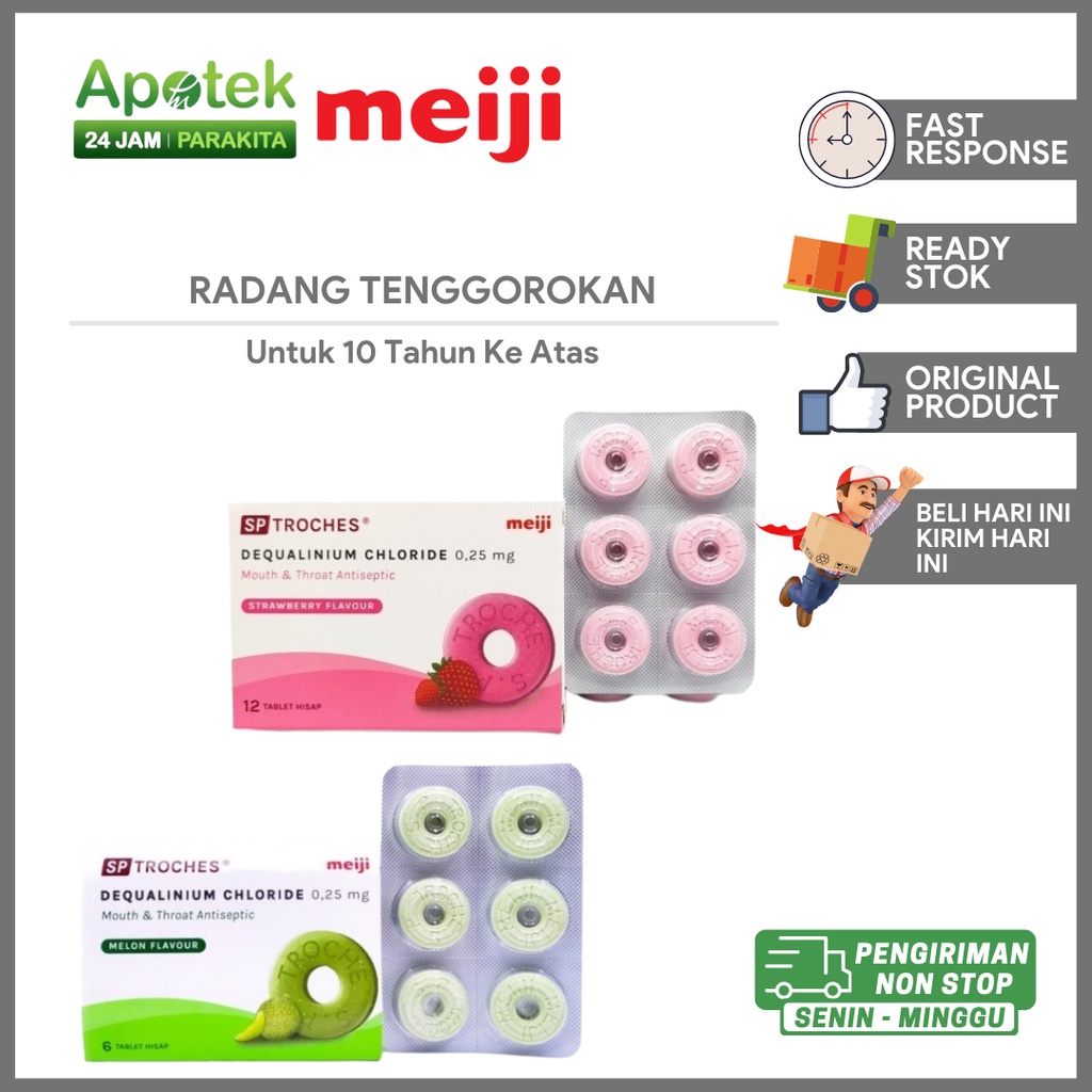 Jual SP Troches Meiji Rasa Melon/ Strawberry Untuk Radang Tenggorokan ... Jual SP Troches Meiji Rasa Melon/ Strawberry Untuk Radang Tenggorokan ...