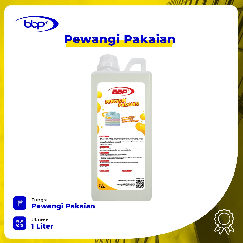 Jual Pewangi Pakaian Baju Laundry 1 Liter - BBP Laundry Parfume ...