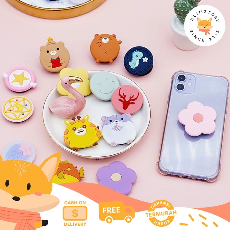 Jual [DZ] WITH PACKING Part 1 - Popsockets 3D / Pop Sockets / Popsocket ...