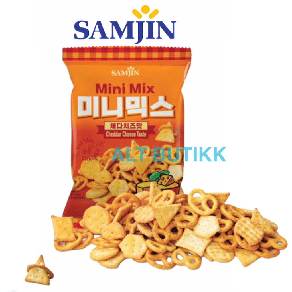 Jual SAMJIN MINI MIX CHEDDAR CHEESE 65 GRAM | PRETZEL WITH CRACKERS | PRODUCTS OF KOREA | Shopee ...