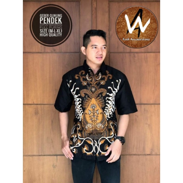 Jual Batik Pria Modern Lengan Pendek terbaru Full Furing Premium ...
