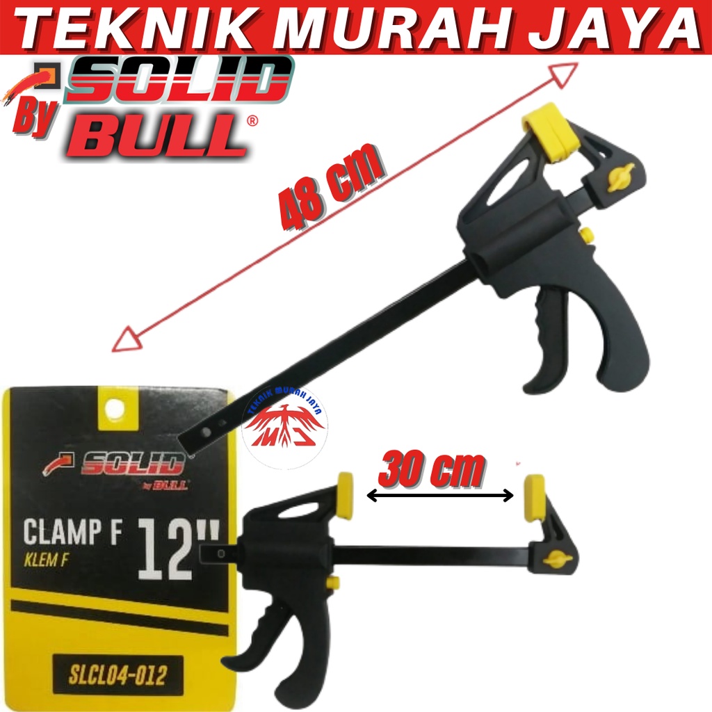 Jual SOLID F Clamp Klem Kayu F 12" - Alat Jepit Penjepit Clamp F 12 ...
