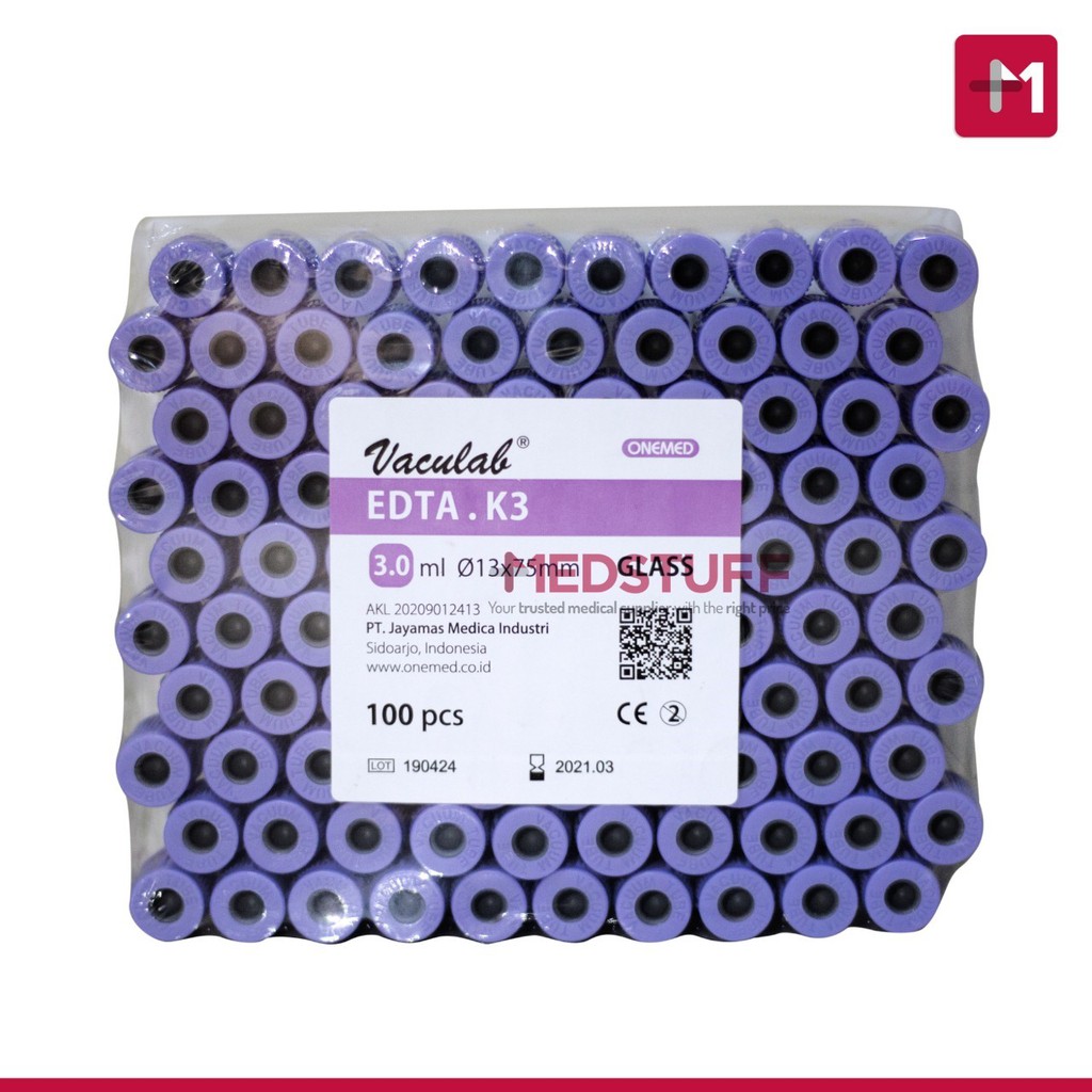 Jual Tabung Darah K3 EDTA 3ml Blood Collection Tube Tabung EDTA ...