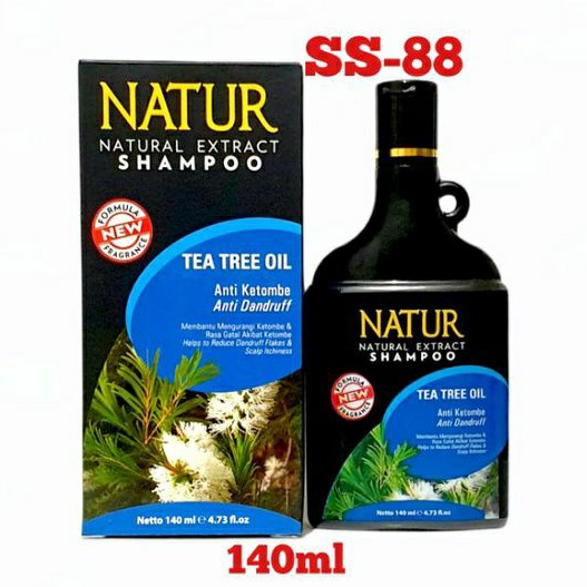 Jual NATUR SHAMPOO ~ TEA TREE OIL / ANTI KETOMBE (140ml) Indonesia|Shopee Indonesia