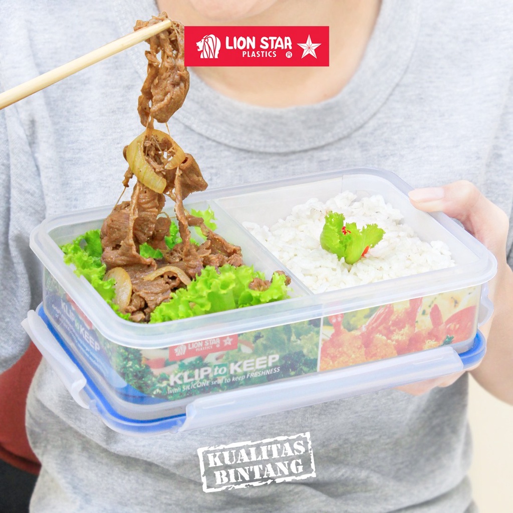 Jual Lion Star Toples Lunch Box Kotak Makan Makanan Microwave KP-32 ...