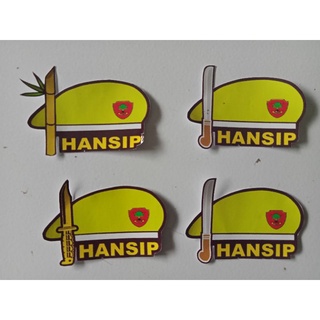Jual STICKER EMBLOM LUCU VIRAL HANSIP LINMAS,SECURITY,SATPAM BARET ...