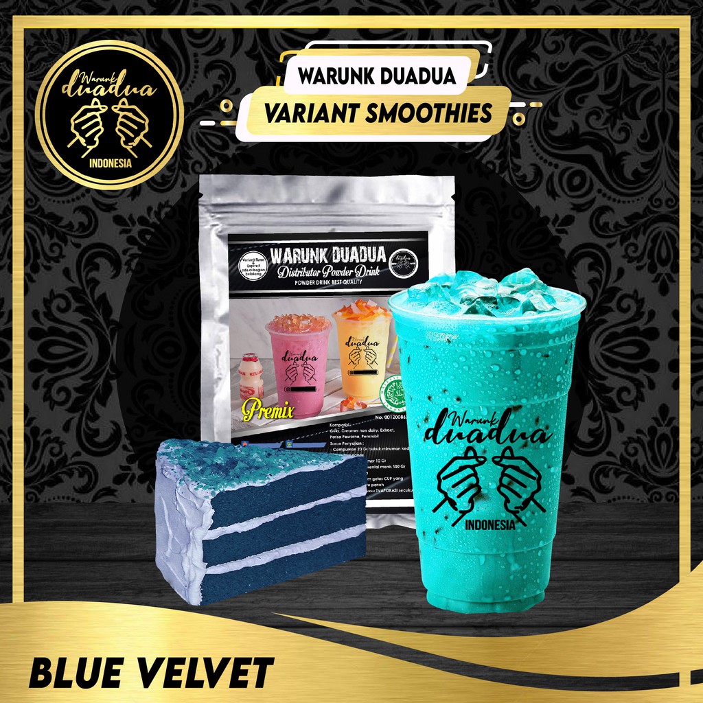 Jual BLUE VELVET 1kg / Bubuk Minuman Premix Blue Velvet Powder Drink 1kg / Powder Drink / Varian ...