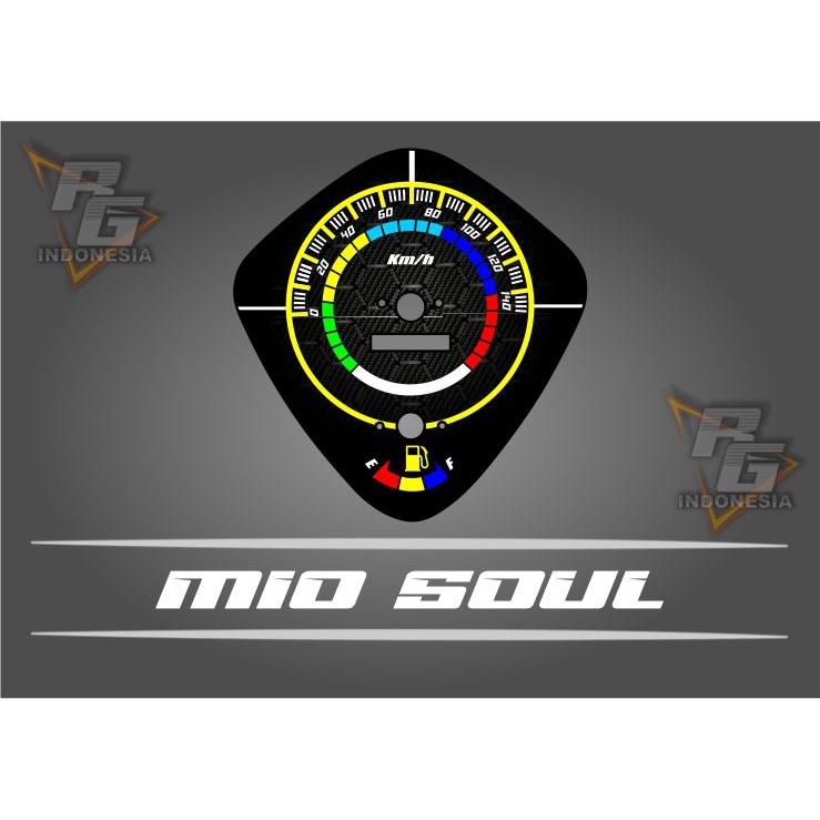 Jual papan speedometer custom mio soul panel spido meter mio soul ...