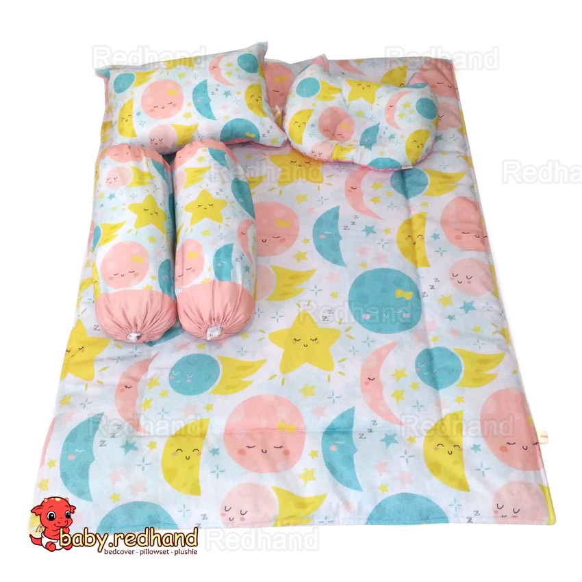 Jual Baby set dengan bed cover set, bantal guling dan bantal peyang ...
