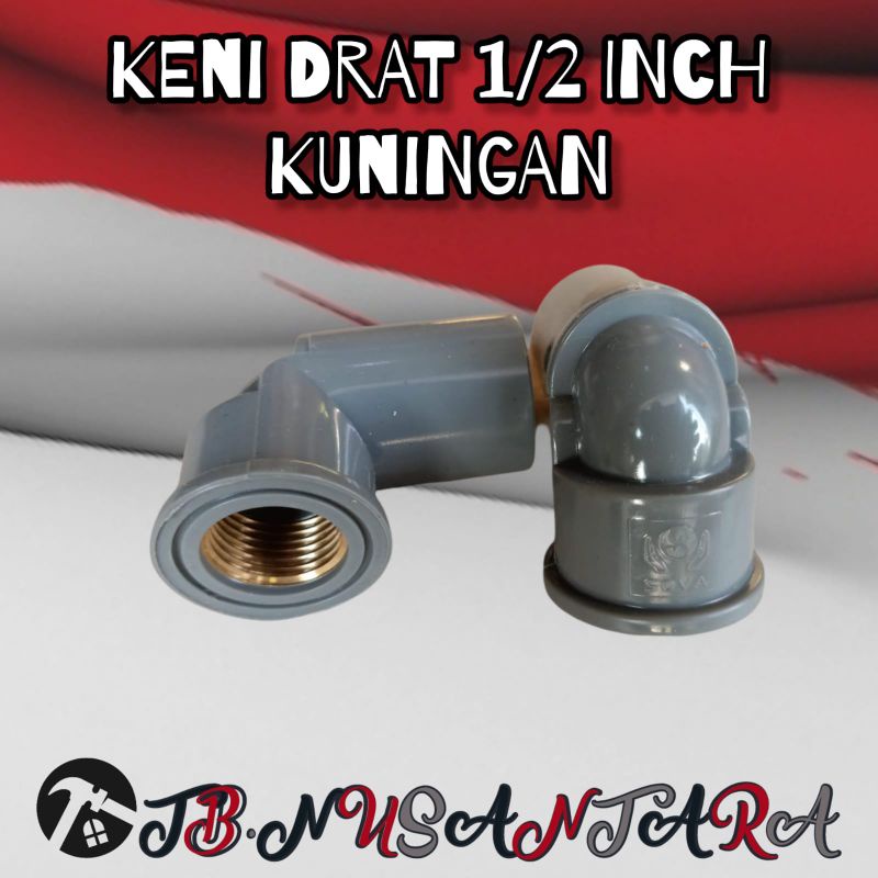 Jual KENI DRAT 1/2 inch presisi bagus PVC kuningan | Shopee Indonesia