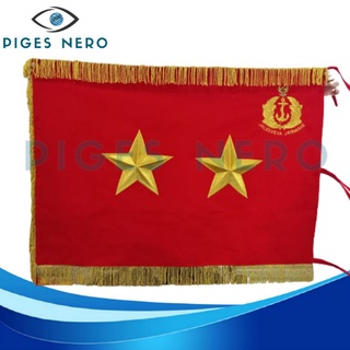 Jual Bendera Pataka Rapati Bintang 2 TNI-AL Bordir 60 x 90 Cm - Merah ...