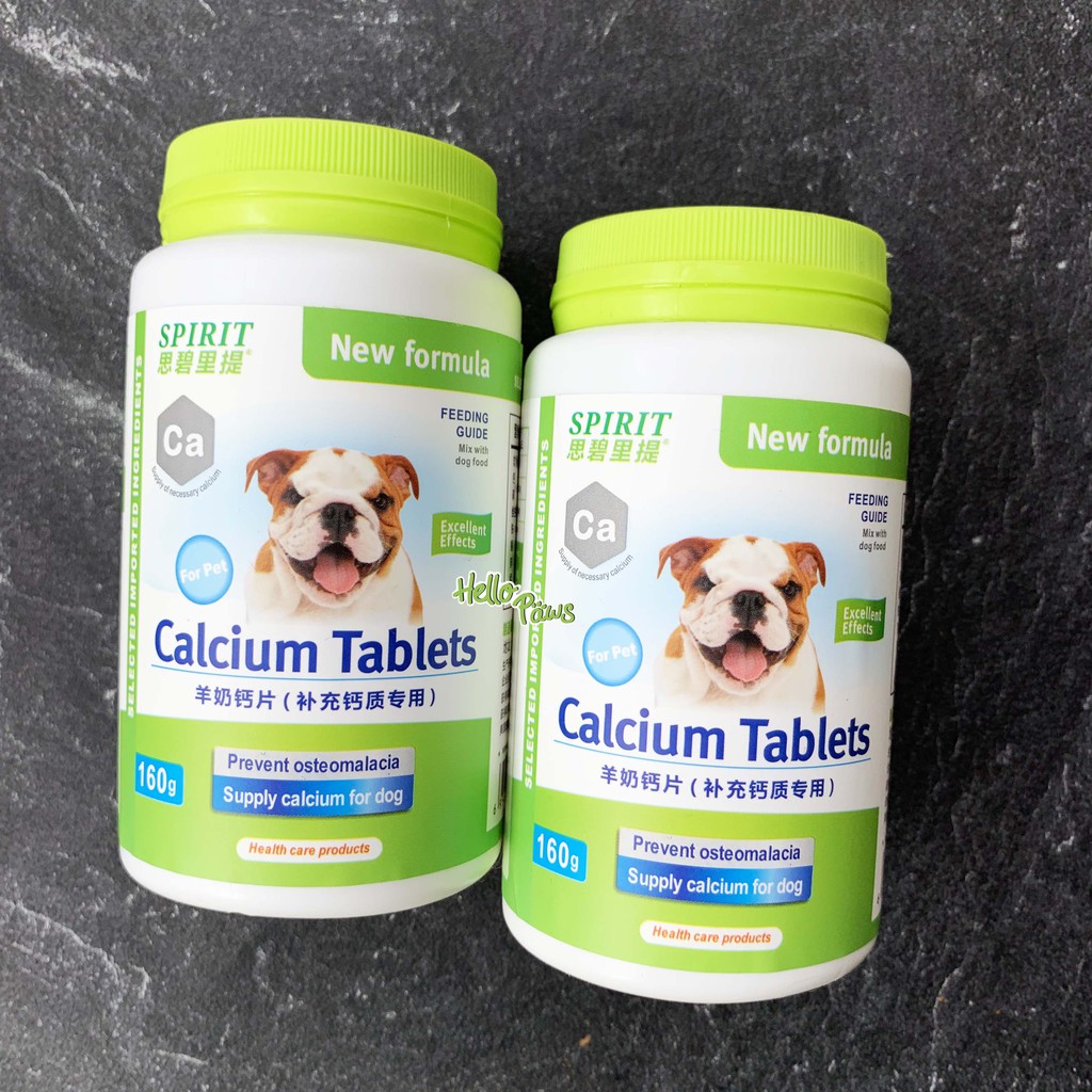 Jual Spirit Calcium Tablets For Dog Kalsium Anjing 160gr Indonesia ...