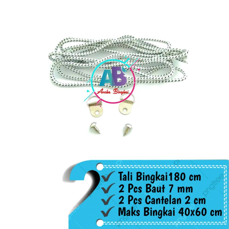 Jual Tali Gantungan Bingkai Foto, Bingkai Foto, Pigura Foto 180cm ...
