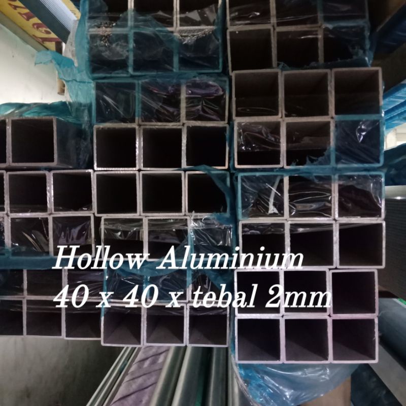Jual Hollow Aluminium 40 x 40 x tebal 2mm x 500 / holo alumunium ...