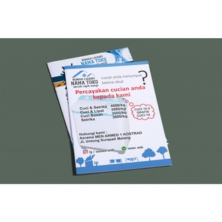 Jual Cetak Brosur A5 / Cetak Flyer / Leaflet AP 150 GSM (min. Pemesanan 50 lembar) | Shopee ...