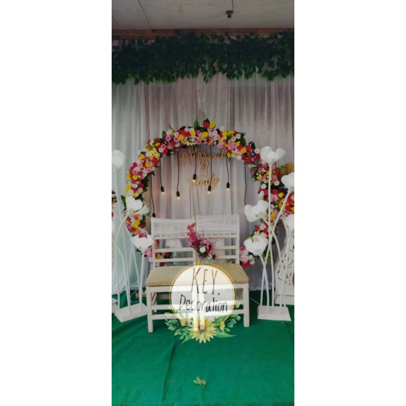 Jual BUNGA FULL LINGKARAN DEKORASI ENGAGEMENT DAN WEDDING | Shopee ...