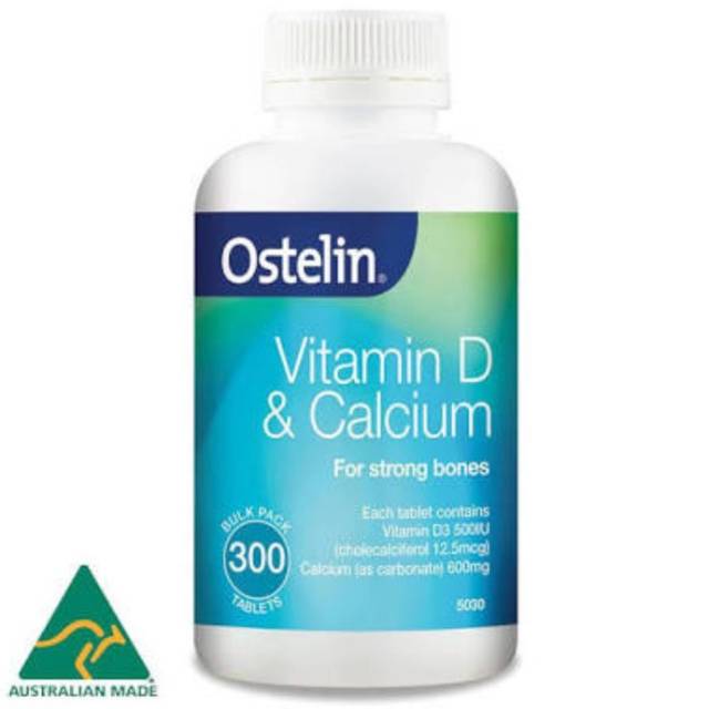 Jual Ostelin Vitamin D & Calcium 250 Tabs Bone Supplemen Tulang Kalsium ...