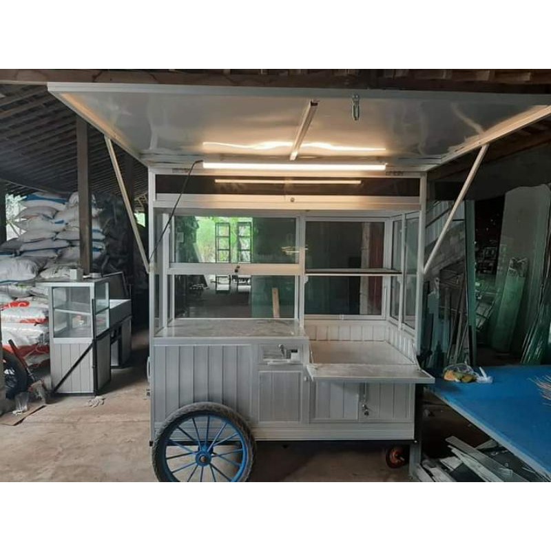 Jual Gerobak Dorong / gerobak kuliner / gerobak aluminium | Shopee ...