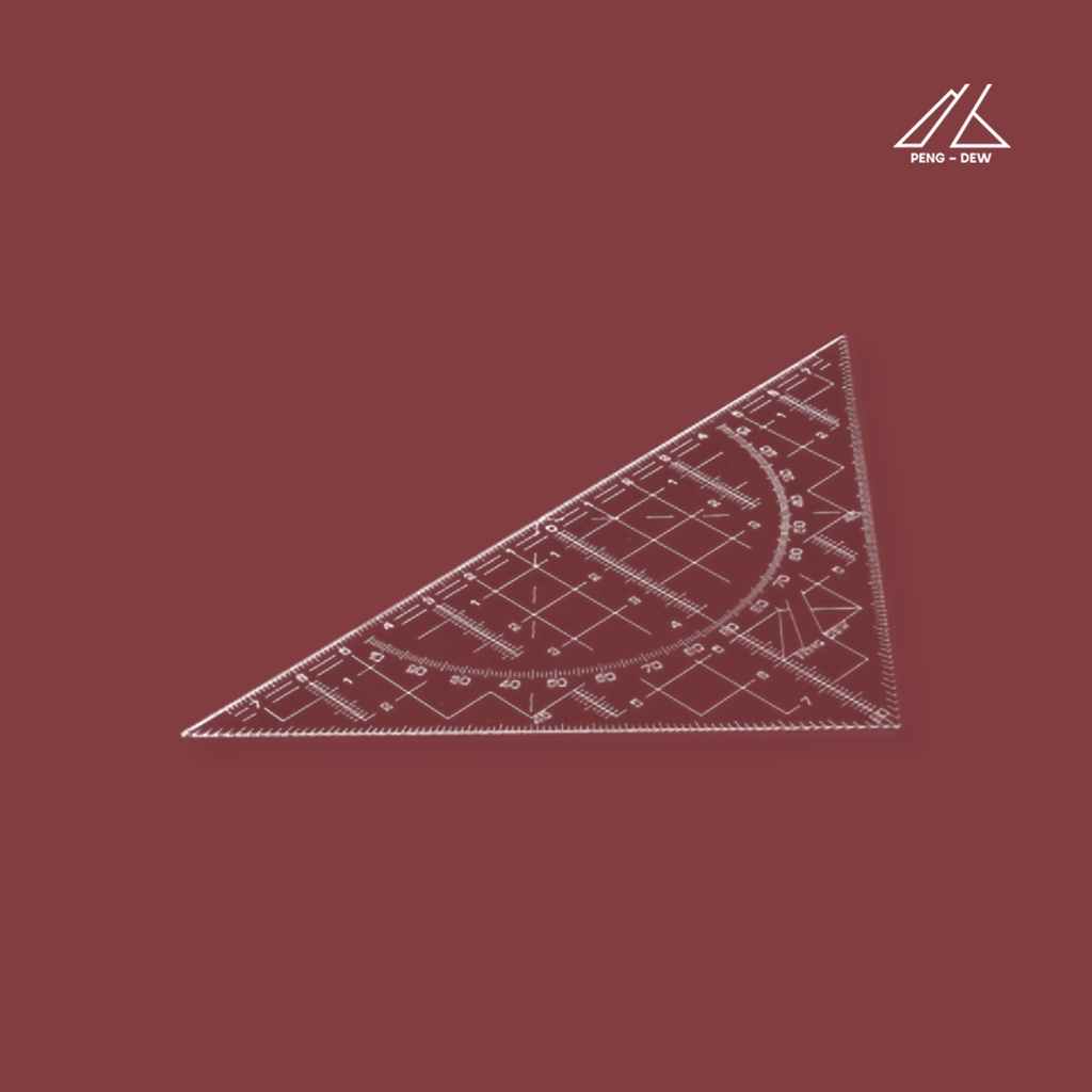 Jual Pengdew Penggaris Segitiga Akrilik 15 cm Arsitektur Berkualitas ...