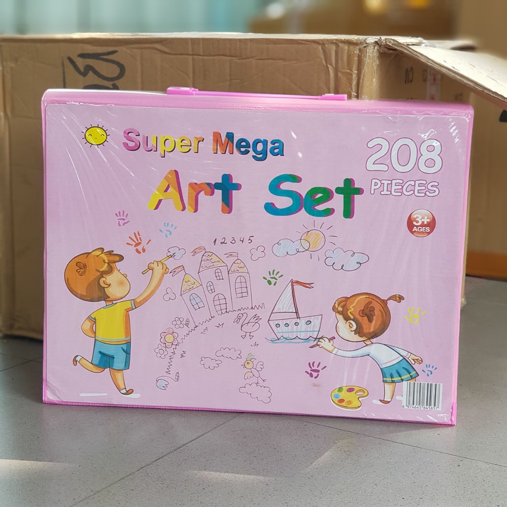 Jual ART Set Alat Lukis Anak Lengkap Crayon Spidol | Shopee Indonesia