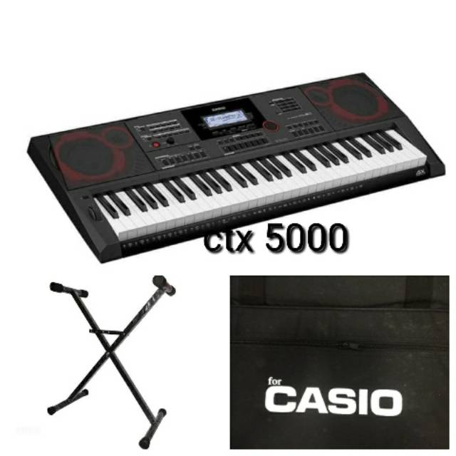 Jual PAKET KEYBOARD CASIO CT-X5000 CTX 5000 + STAND+TAS | Shopee Indonesia