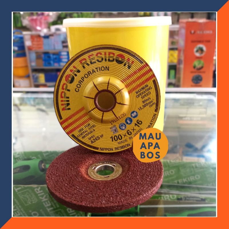 Jual Batu Gerinda Poles Resibon 4" ORI | Shopee Indonesia